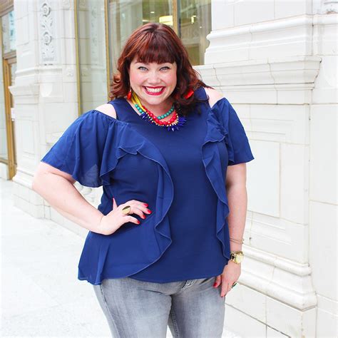 Ruffled And Fabulous In This Kiyonna Flawless Flounce Top