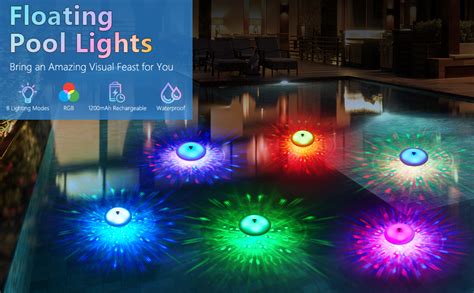Swimming Pool Lightsrechargeable Floating Pool Lights With