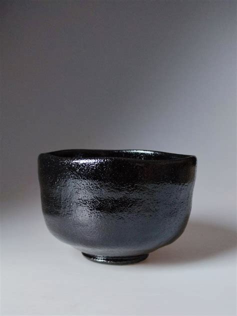 Vintage Japanese Kuro Raku Chawan Raku Chawan Etsy