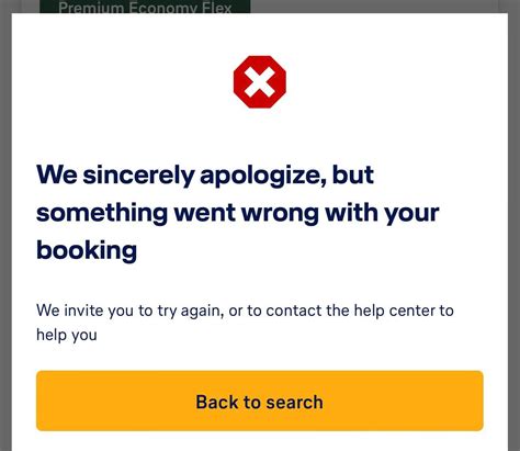 Keep Getting Error Messages During Booking Online And Via App Customer