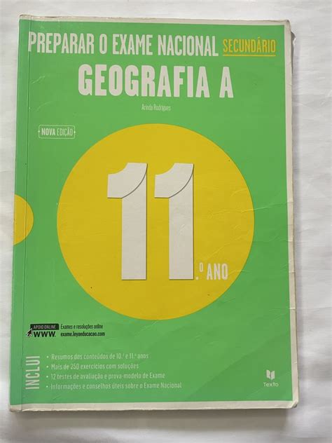Preparar O Exame Nacional Geografia A 11 Ano Espinho • Olx Portugal