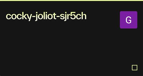 Cocky Joliot Sjr5ch Codesandbox Cocky Joliot Sjr5ch Codesandbox