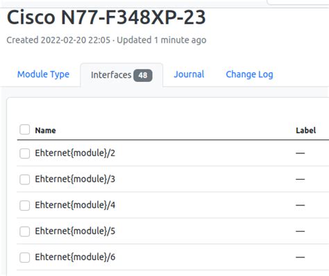 32 Beta1 Interface Sorting On Module · Issue 8695 · Netbox Community