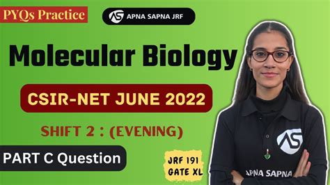 Molecular Biology Pyqs Practice Csir Net June 2022 Shift 2 Apnasapnajrf Youtube