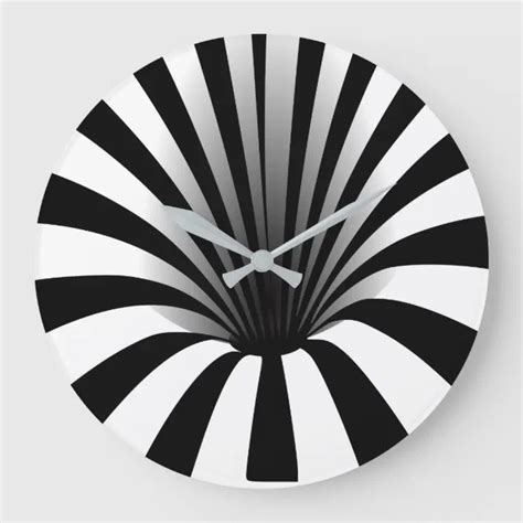 Time Vortex Large Clock Zazzle