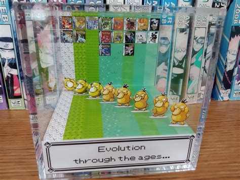 Generation Psyduck Psyduck 3d Diorama Cube Psyduck Handmade Crystal