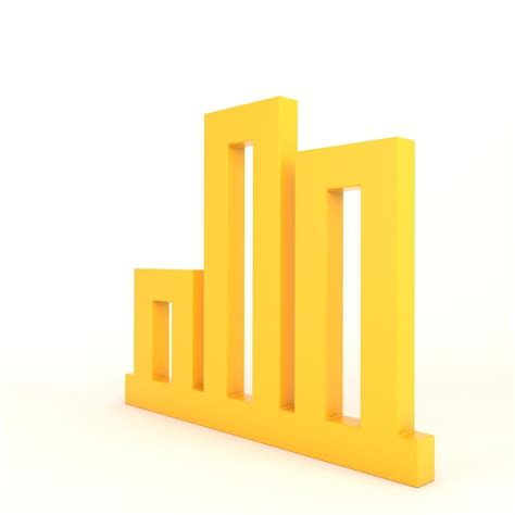 Premium Photo Chart Statistics Icon Right Side With White Background