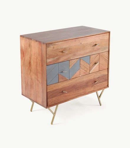 Natural Wooden Chest Of Drawer 3 Drawers Free Standing At 4500 In