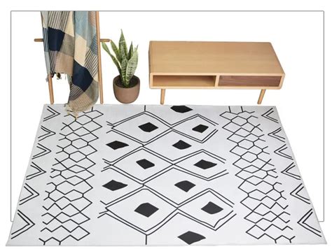 Nordic Style Geometric Pattern Carpet 140200cm Living Room Carpet
