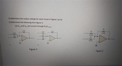 Solved Determine The Output Voltage For Each Circuit In Chegg