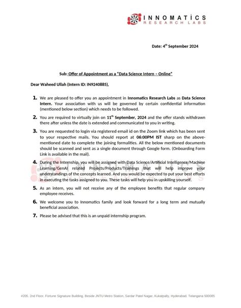 Waheed Ullah On Linkedin Datascience Internship Machinelearning Ai Research