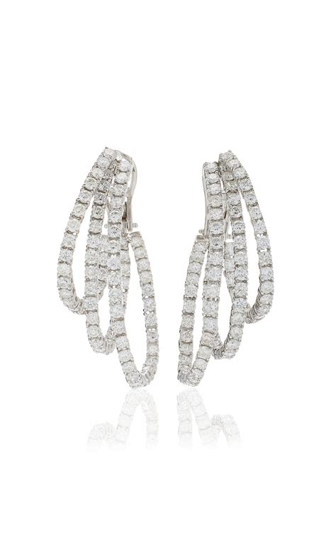 Triple Hoop Diamond Earrings Brandon Boswell Diamonds