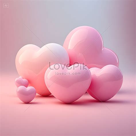 Valentines Day Pink Hearts Picture And Hd Photos Free Download On Lovepik