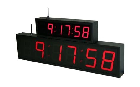 wifi ntp digital wall clocks timemachines inc