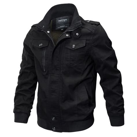 Uniqstore Men Military Pilot Jackets Bomber Cotton Coat Tactical Army
