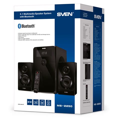 SVEN MS-2250 Многофункциональная акустическая система с Bluetooth ...