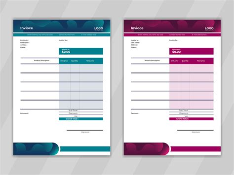 Professional Billing Design Idea Behance