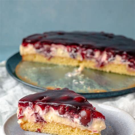 Schneller Kirsch Schmand Kuchen Mit Rührteig Wie Bei Oma