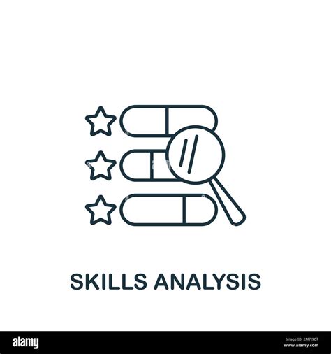 Skills Analysis Icon Monochrome Simple Recruitment Icon For Templates