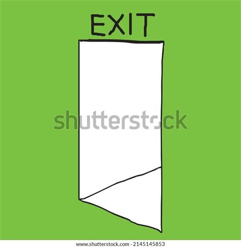 Exit Door Hand Drawn Sketch Vector Vector có sẵn miễn phí bản quyền Shutterstock