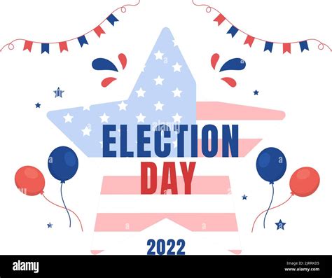 Election Day Political Hand Drawn Cartoon Flat Illustration With Voters