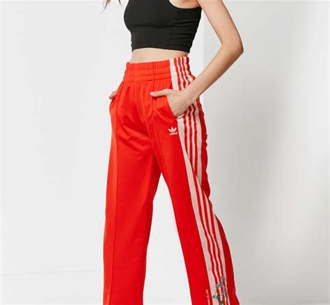 Adidas Originals Embroidered Floral Track Pant Urban Outfitters