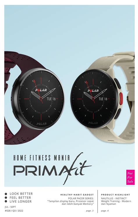Primafit 028 Edition Q3 2022 Healthy Habit Gadget Polar Pacer Series