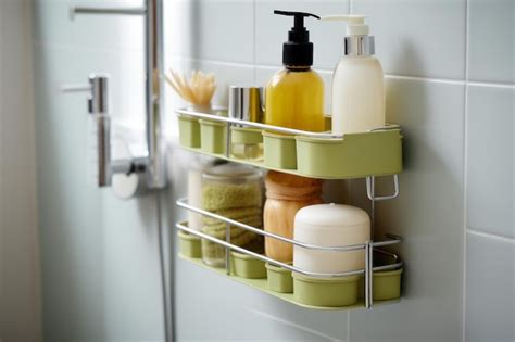 Premium Ai Image Organize Your Dorm Shower Essentials With The Target