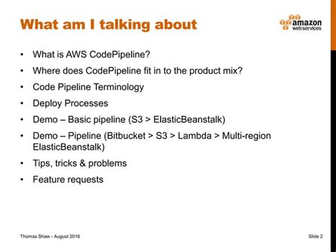 Continuous Delivery Using Aws Codepipeline Aws Lambda And Aws