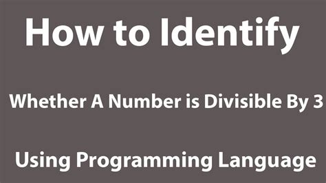 How To Identify If The Number Is Divisible By 3 Or Not 🙄 Youtube