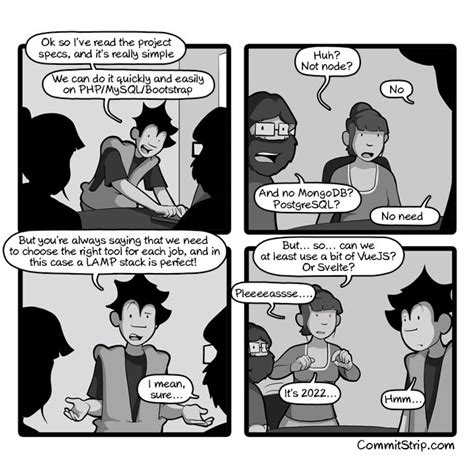 Commitstrip The Right Tool For The Right Job At The Right Time
