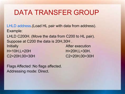 8085 Instruction Set Pptx