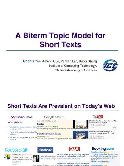 A Biterm Topic Model For Short Texts Slide Pdf Scientific Modeling Computational Science