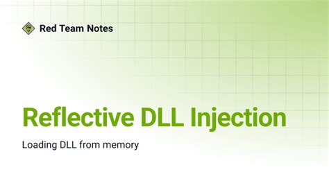 Reflective Dll Injection Red Team Notes Ahmad Malhadi