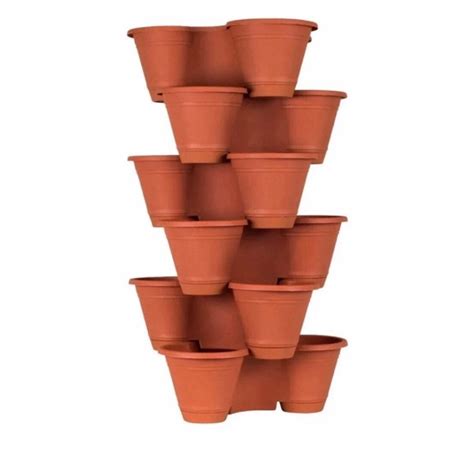 Garden Collection Kitchen 6stackable 3 Tier Planter Color Terracota