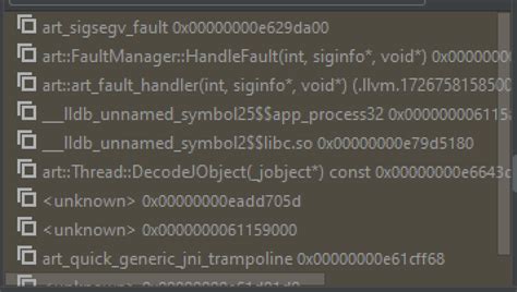 C Art Sigsegv Fault Crash In Android Studio While Debugging Native