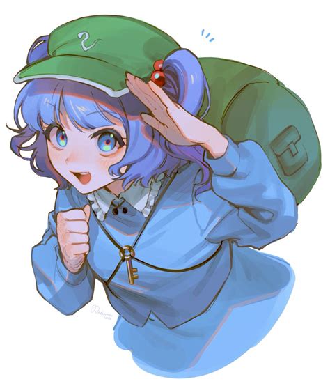 河城にとり 「にとり 」のりうまのイラスト