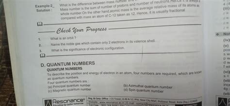 Example 2 What Is The Difference Between Mass Number A Whole Number On