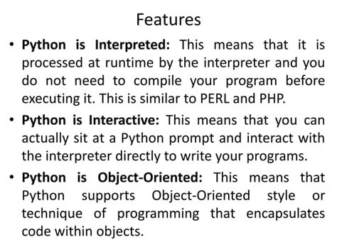 Python Introduction Ppt Programming Languages Computing