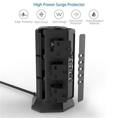 Vertical Power Socket Tv And Home Appliances Electrical Adaptors