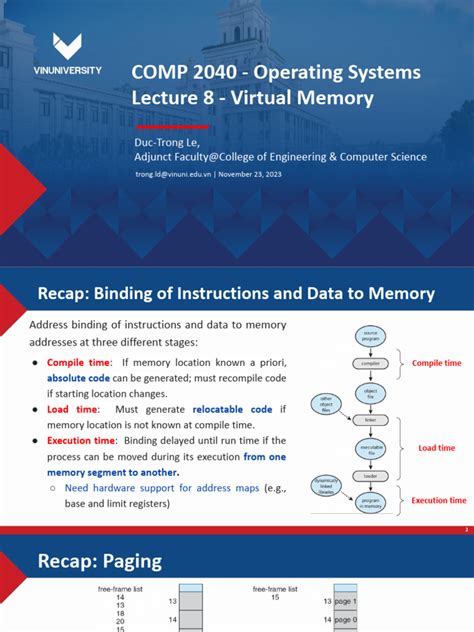 lecture 8 virtual memory pdf operating system technology