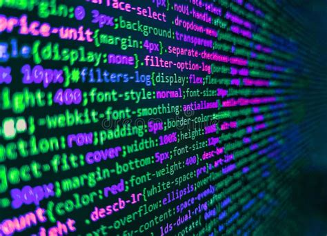 Software Developer Programming Code On Black Screen Programming Of Internet Website Rnn Neural