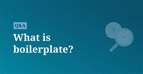 What Is Boilerplate Accountingcoach