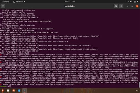 Surface Laptop 3 Linux Surface Failed To Fetch Rsurfacelinux