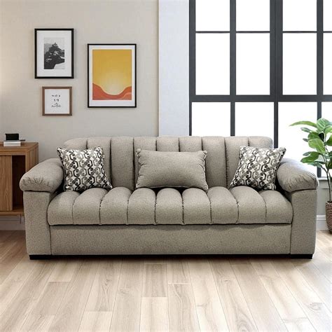 صوفا بيد Luxury Beige تصميم فاخر وسرير مريح مفروشات شهوان