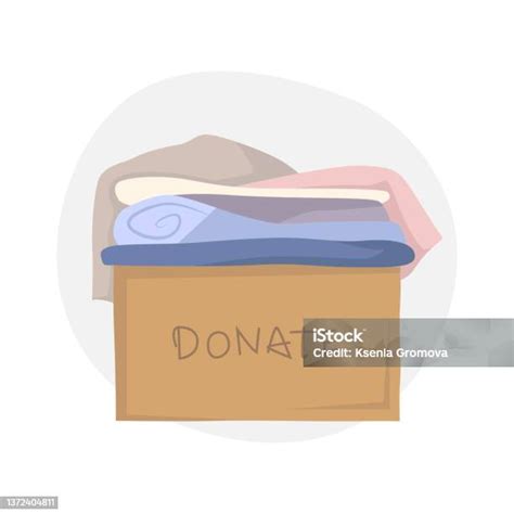 재활용 및 기부를위한 오래된 옷이있는 골판지 상자 의류 재활용기부의 개념 0에 대한 스톡 벡터 아트 및 기타 이미지 0 Charitable Foundation