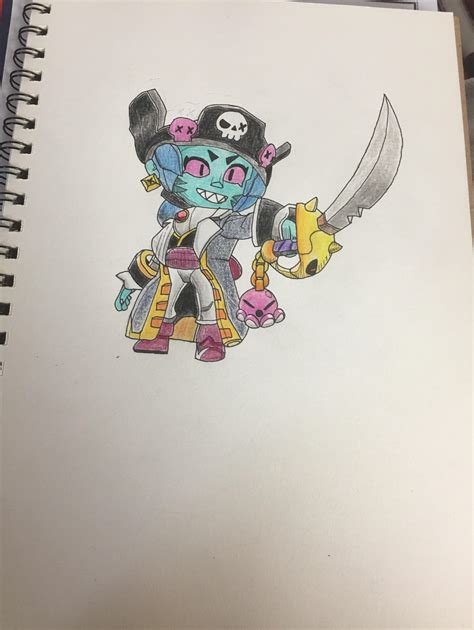 Colors Are A Bit Off But Cursed Pirate Bibi By Me Rbrawlstarsbackrooms