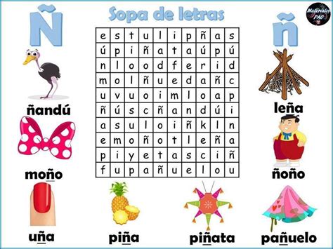 Actividad de lee estas palabras con ña ñe ñi ño ñu Artofit