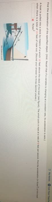 Solved Find The Acceleration Of The Specified Object Hint