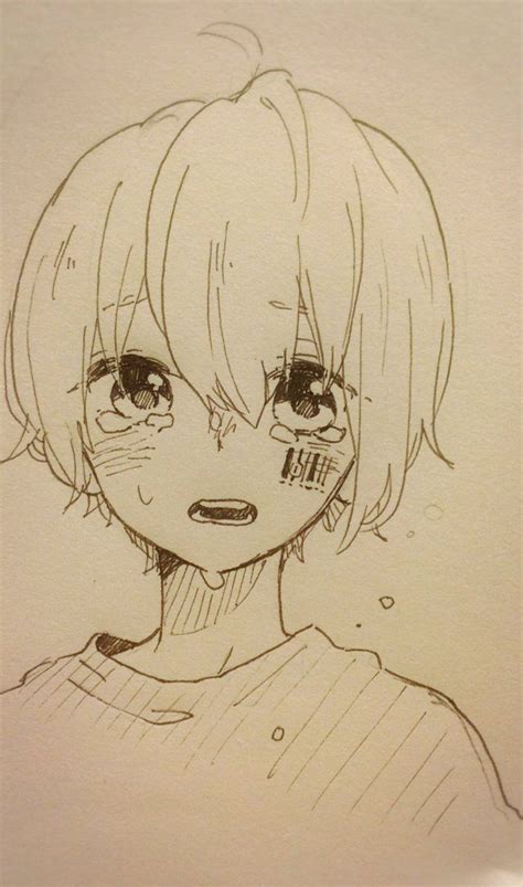 Dibujos De Anime Tristes A Lapiz Faciles Theneave Images